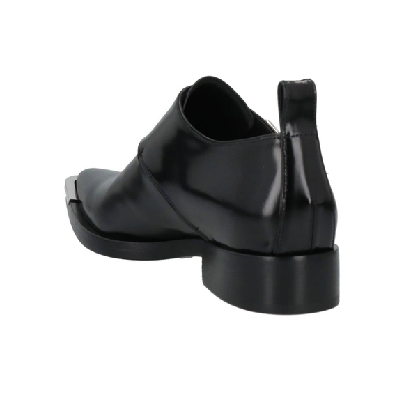 Paco Rabanne | Shoes | Nib Paco Rabanne Black Leather Western Loafers ...